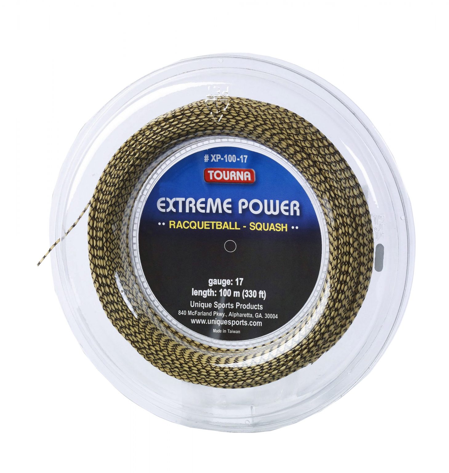 Extreme Power 17 Gauge 100m Reel - Squash/Racketball String